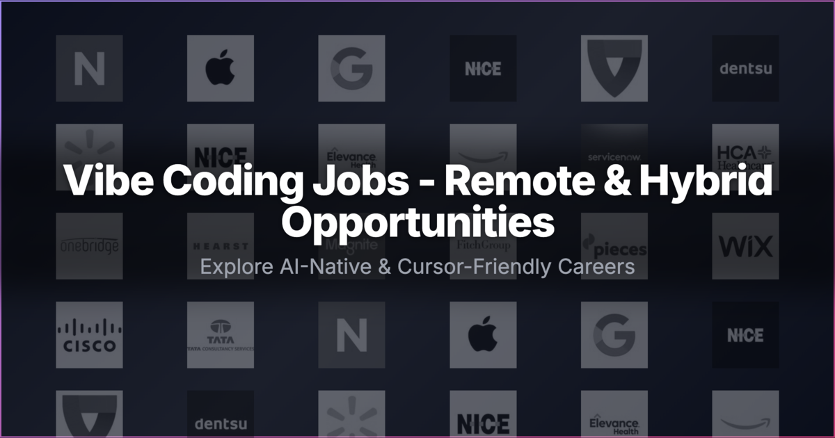 Vibe Coding Jobs — Curated AI-Assisted Roles (Remote & Hybrid ...